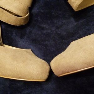 Spring Step | Shoes | Suede Closed Toe Ankle Strap Heels | Poshmark